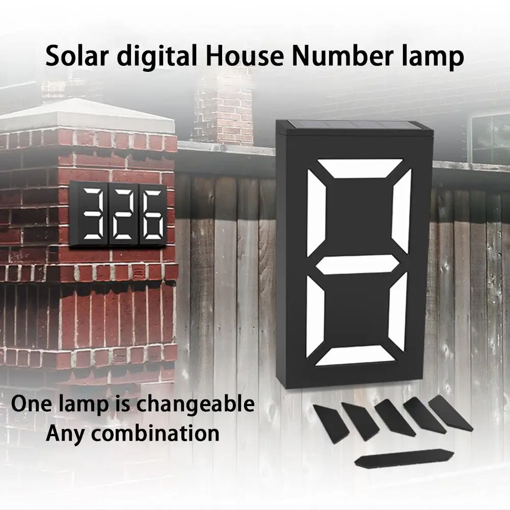 2024-Solar-LED-House-Number-Sign-Wall-Mounted-Rgb-Digital-Address ...