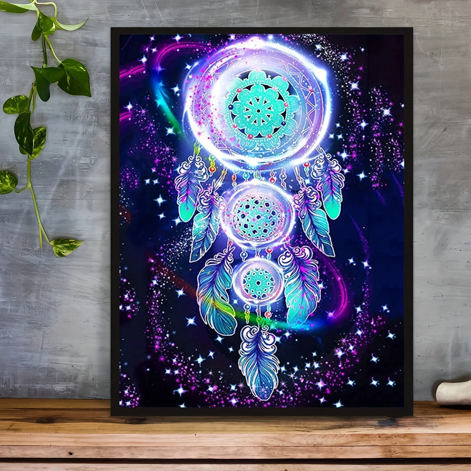 DIY-5D-Diamond-Painting-Blue-dream-wind-chimes-Full-Rhinestones-Diamond ...