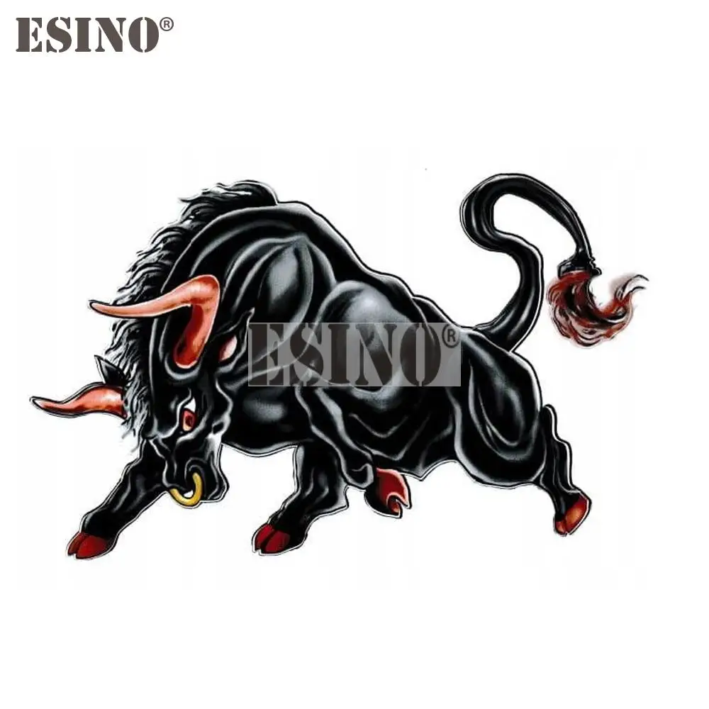 Car-Styling-Creative-Funny-Angry-Fighting-Toros-Cartoon-Adhesive-PVC ...