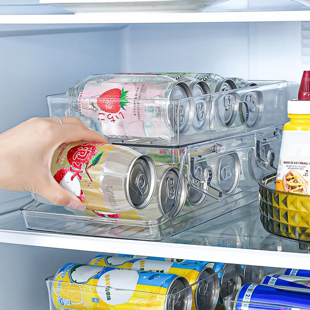 Organizer Holder Refrigerator Drink Storage Box Double layers Self ...