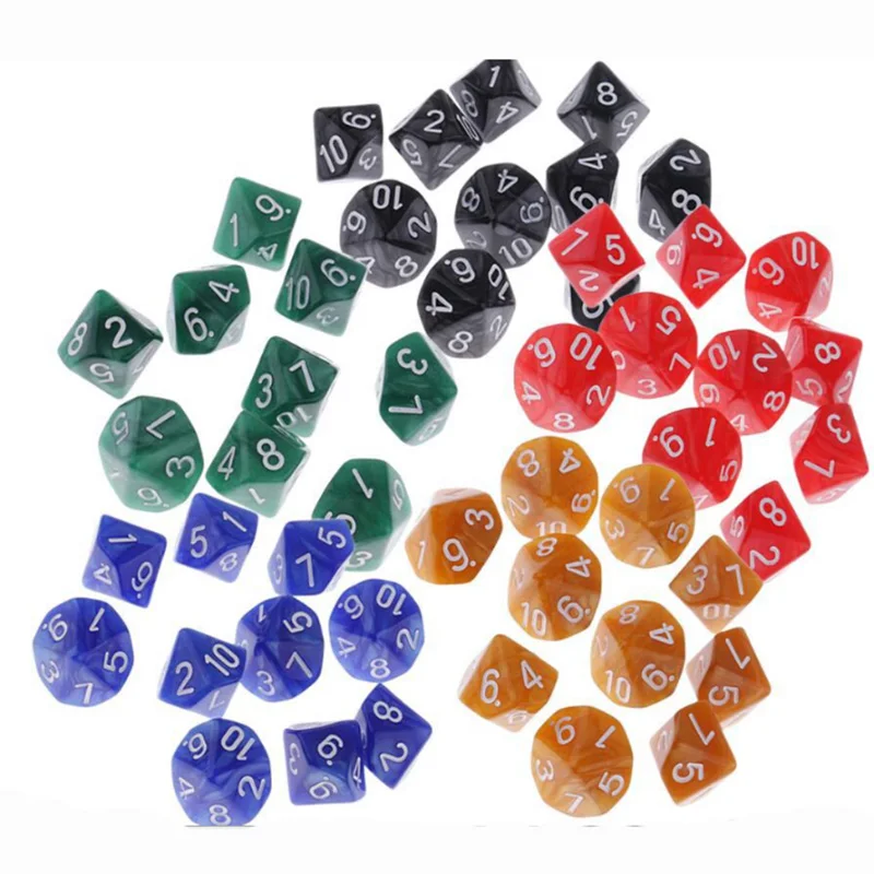 10-pcs-set-10-Sided-Digital-Dice-1-10-Funny-Puzzle-Game-Send-Children ...