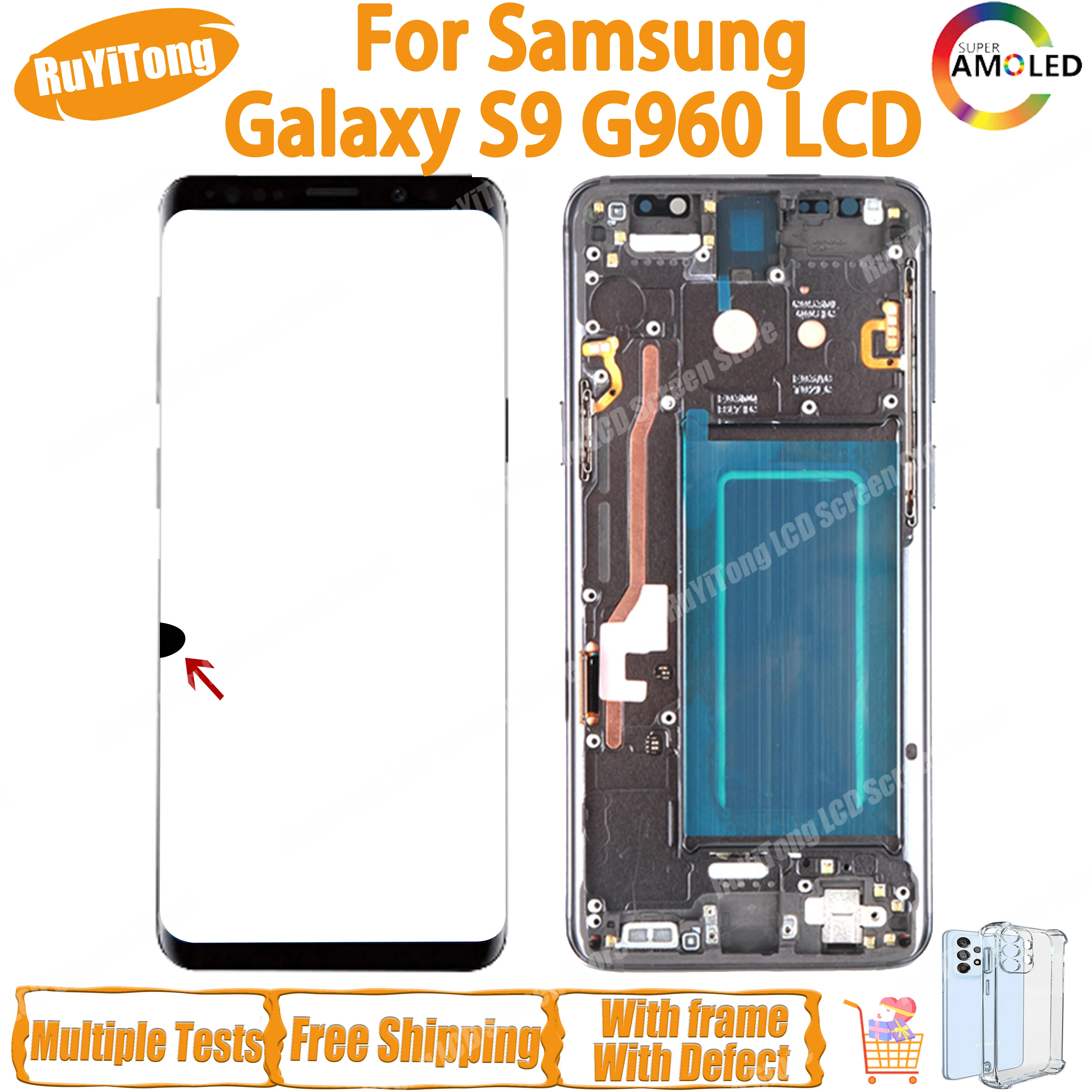 5-8-SUPER-AMOLED-S9-LCD-For-Samsung-Galaxy-S9-G960-G960U-G960F-LCD ...