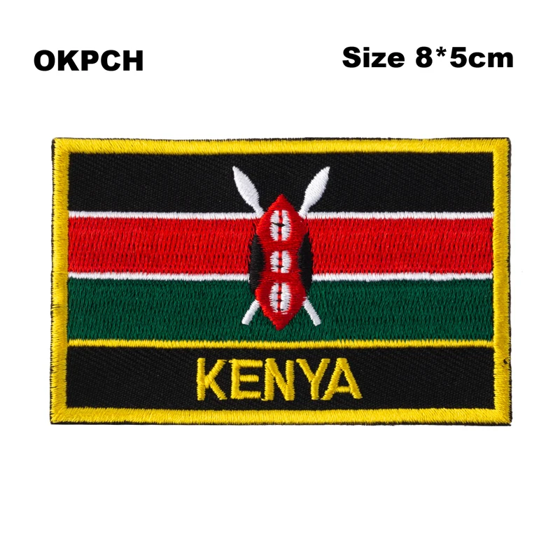 Kenya-Flag-Embroidery-Patches-Iron-on-Saw-on-Transfer-patches-Sewing-Applications-for-Clothes-in ...