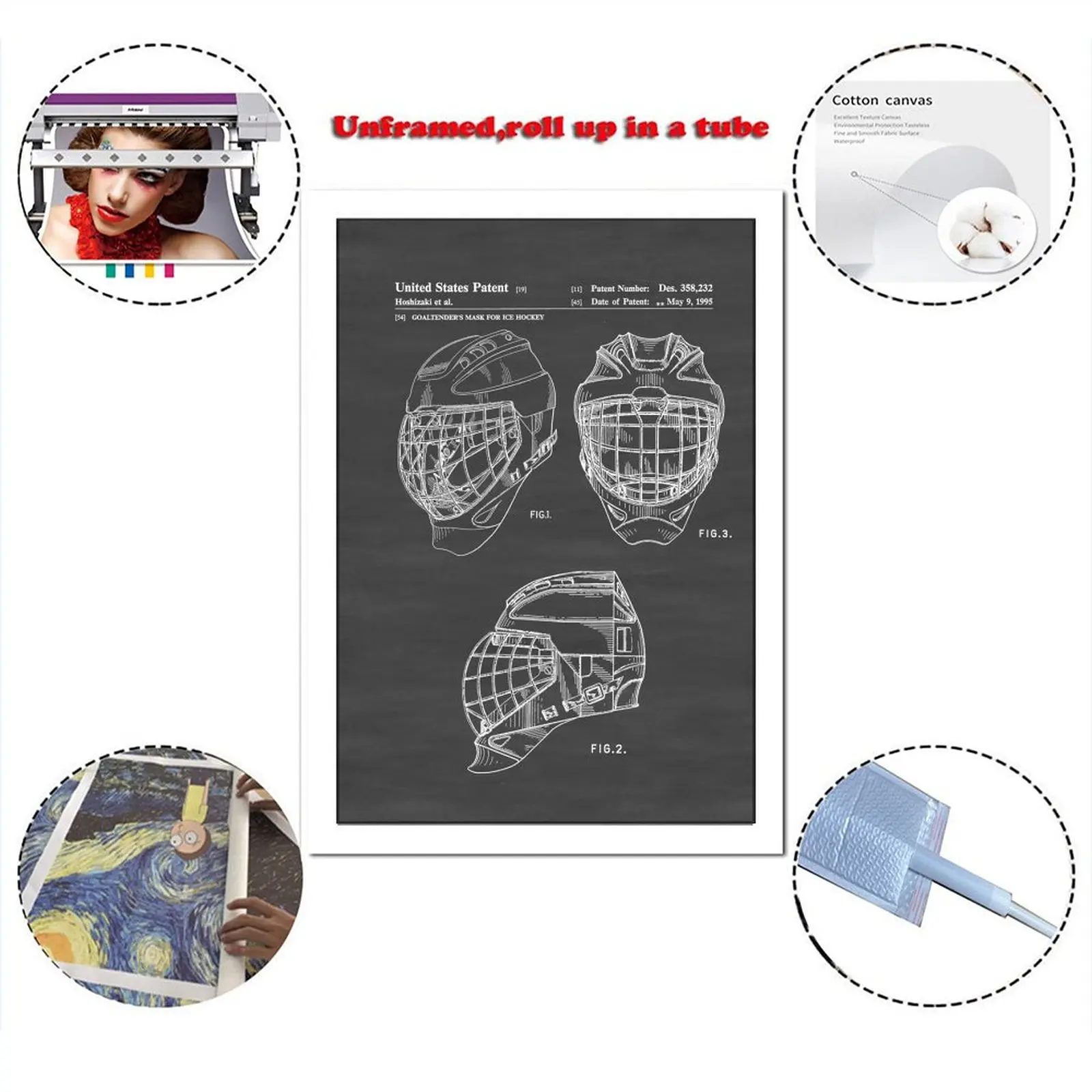 Nhl Goalie Masks Poster