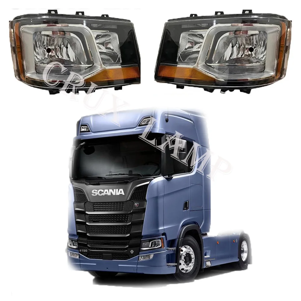 1 Pair 24V Head Lamp Used For SCANIA Truck R650 G500 S730 S500 P500 ...