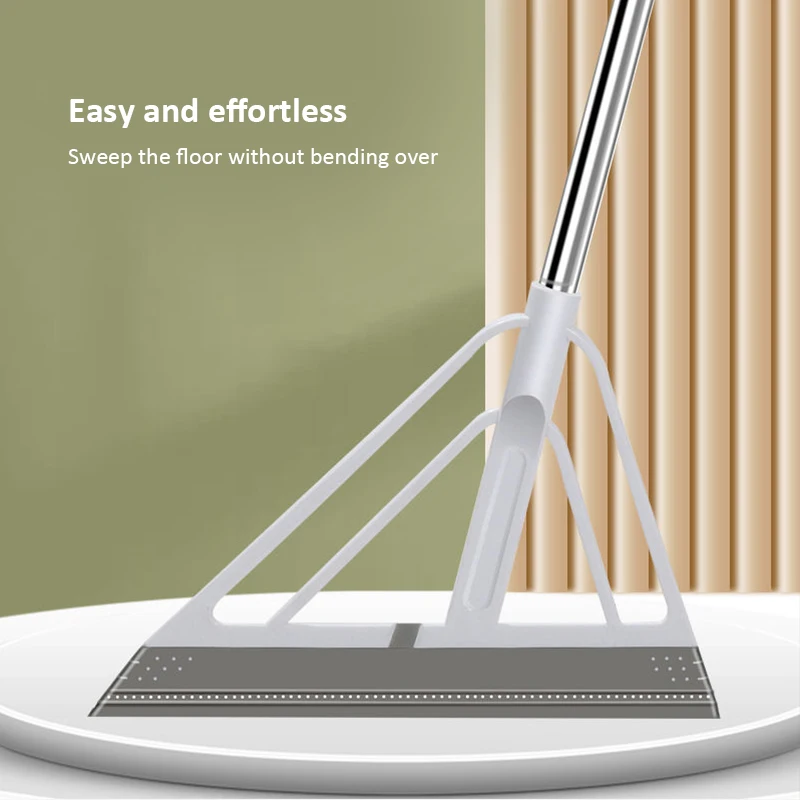 Lavette,Balai magique en caoutchouc Silicone,balai à main,balai anti-poussière,raclette de ...