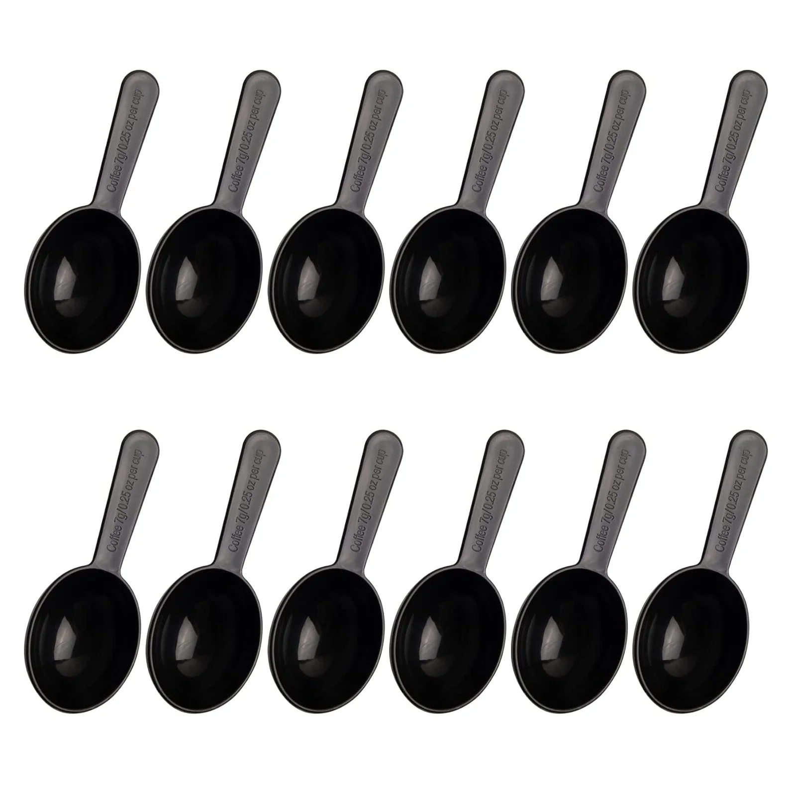 12Pcs Plastic Coffee Measuring Spoons Short Handle Scoops for Tea Sugar ...