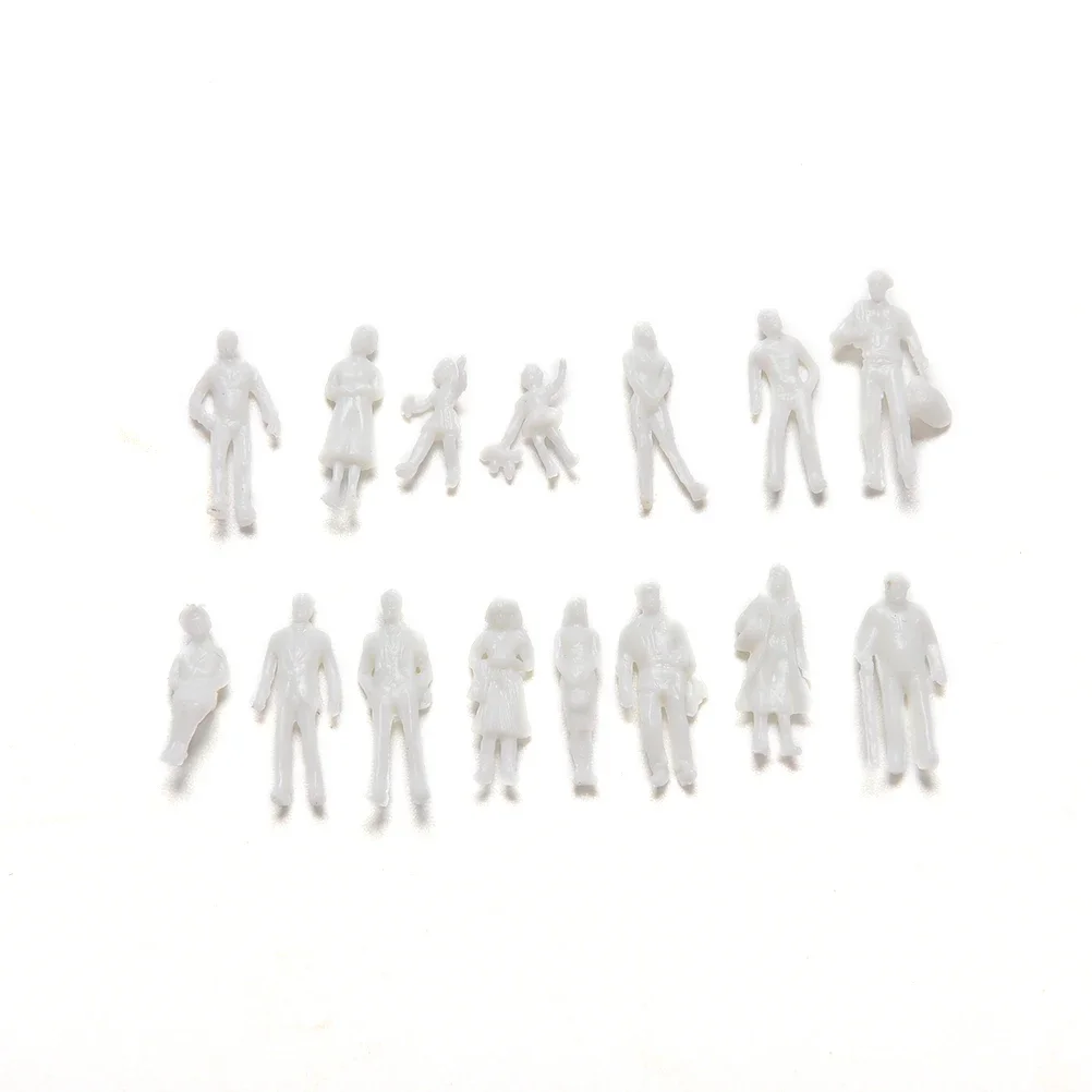 300pcs 1:100/150/200/300 Mixed Miniature White Architectural Model ...