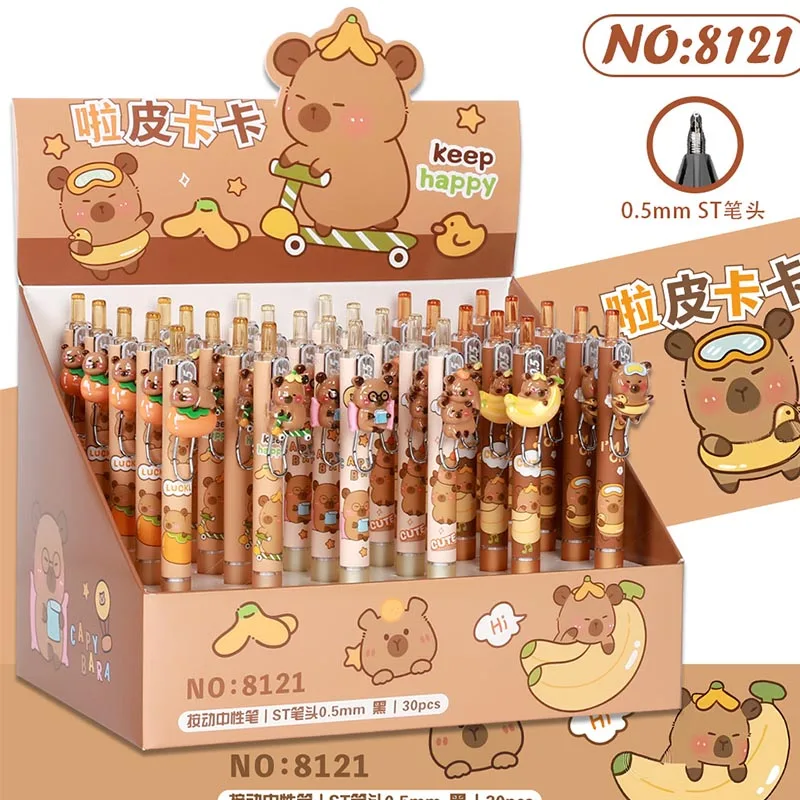30pcs-lot-Creative-Capybara-Press-Gel-Pen-Cute-0-5mm-Black-Ink ...