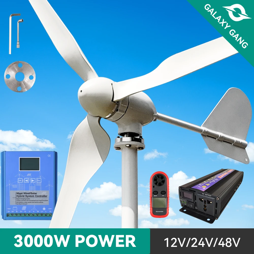 Wind Generator Hybrid 3000w | 24v Wind Generator Hybrid | Wind ...