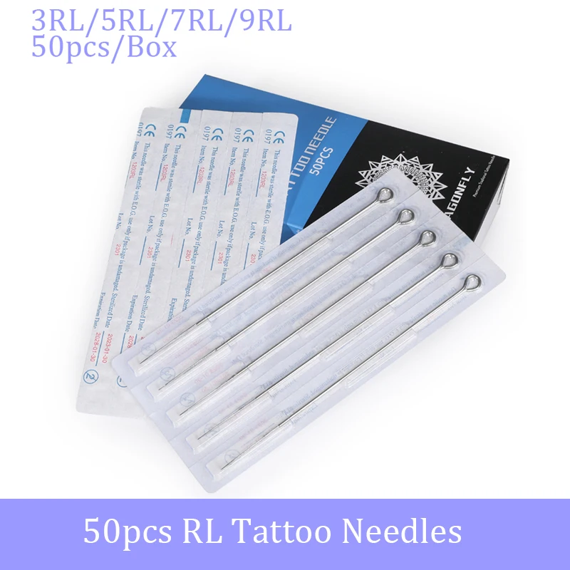 50pcs-Tattoo-Needles-Round-Liner-Needles-3RL-5RL-7RL-9RL-for-Coil ...
