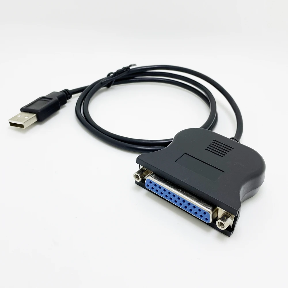 Black Bi-directional Parallel Interface Communication USB to 25 Pin ...