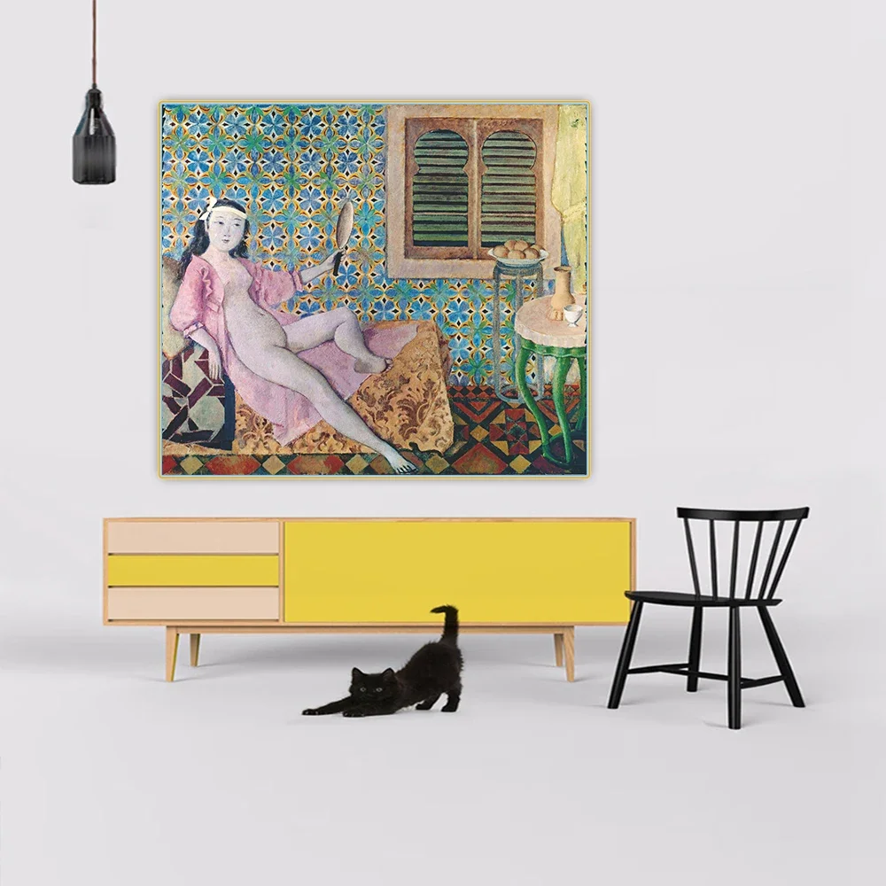 Citon Balthus《The Turkish Room》Figurative Canvas Oil Painting Art ...