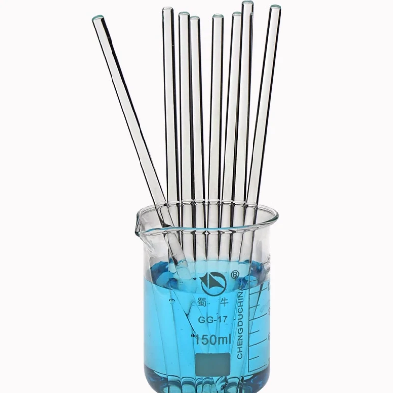 5pcs 10pcs Lab Borosilicate Glass Stirring Rods Agitator Stirrer ...