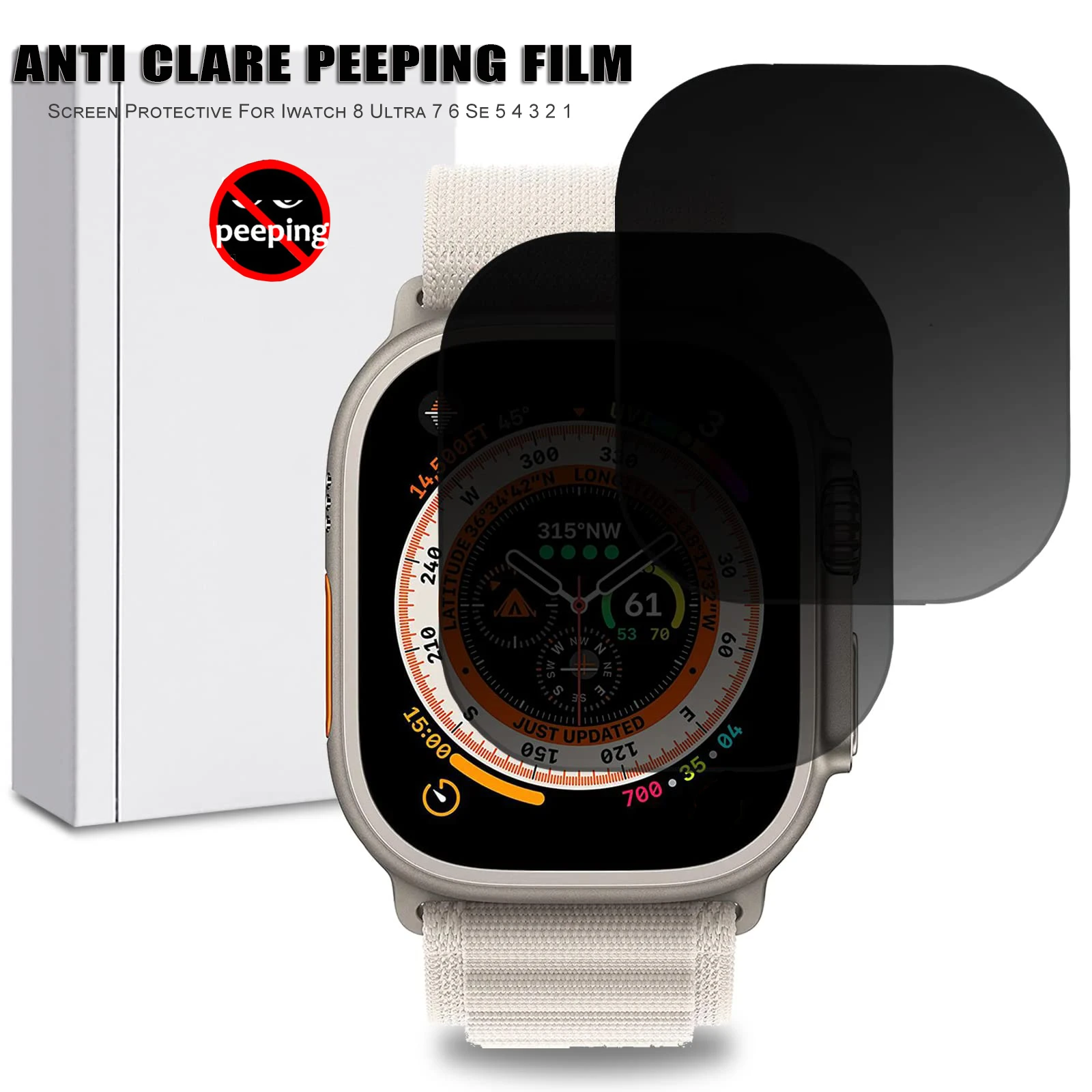 Anti-Glare-Peeping-Screen-Protetive-Film-Glass-for-Apple-Watch-Ultra ...