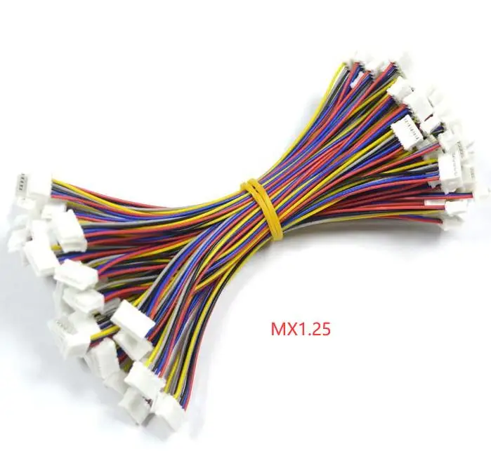 10pcs MX1.25/GH1.25/PH2.0/XH2.54MM plug 2-12P Connector cable adapter 20cm 2-12 pins wires for ...