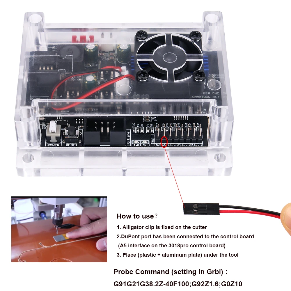 Grbl Mach3 Cnc Z-Tengelyes Útválasztó Mall Touch Place Szerszám ...