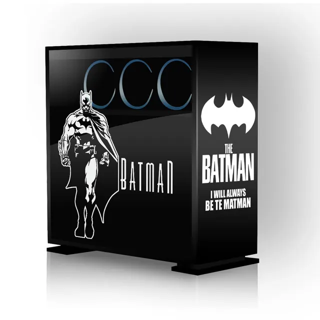 Batman Vinyl Adesivos para PC Case, Decalques de decoração dos desenhos ...