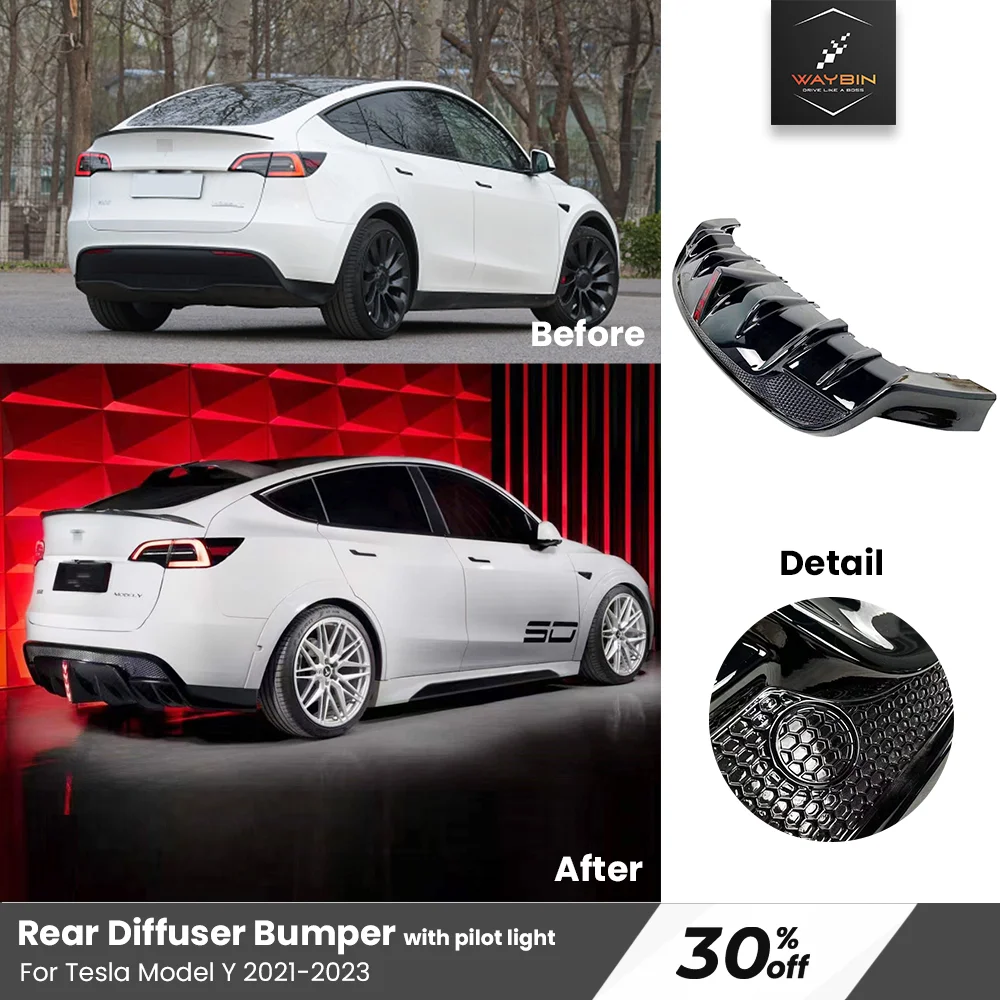 Modely-2023-Rear-Diffuser-Bumper-Lip-Chin-Body-Kit-Deflector-with-Pilot-Light-Tuning-Accessories ...