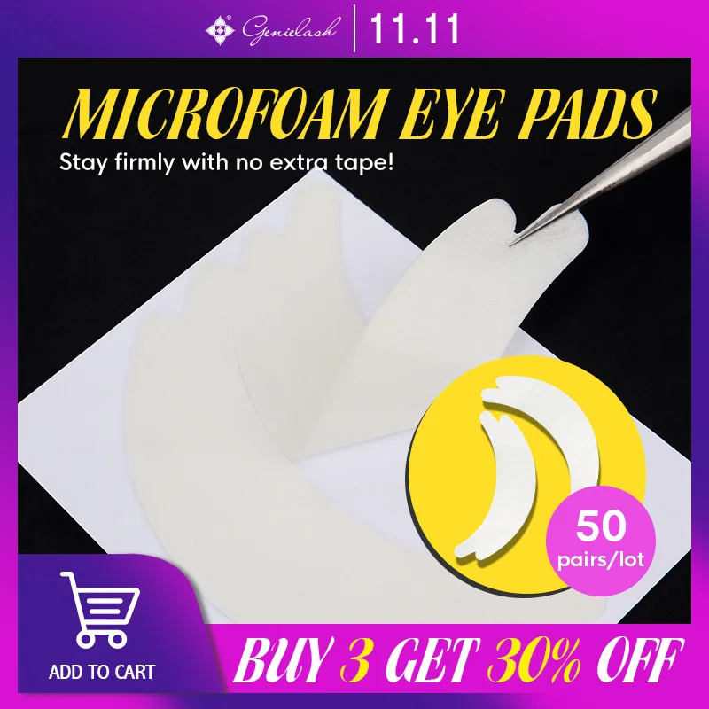 50Pairs-lot-Micro-Foaming-Eyepads-Lint-Free-Eye-Patch-Soft-Eyelash ...