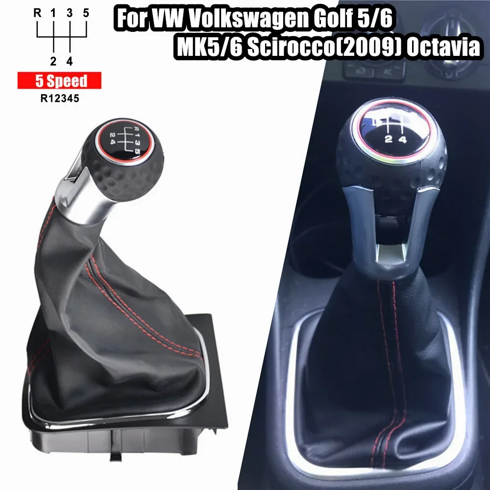 5-6-Speed-Car-Styling-Manual-Gear-Shift-Knob-Lever-Stick-Pen-For-V-W ...