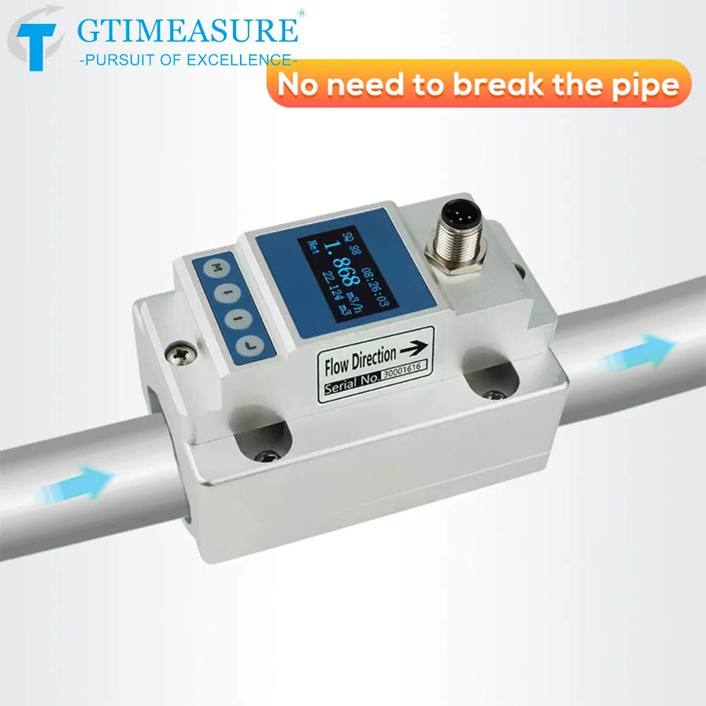Ultrasonic Water Meter Portable Ultrasonic Flowmeter Clamp On Flowmeter ...