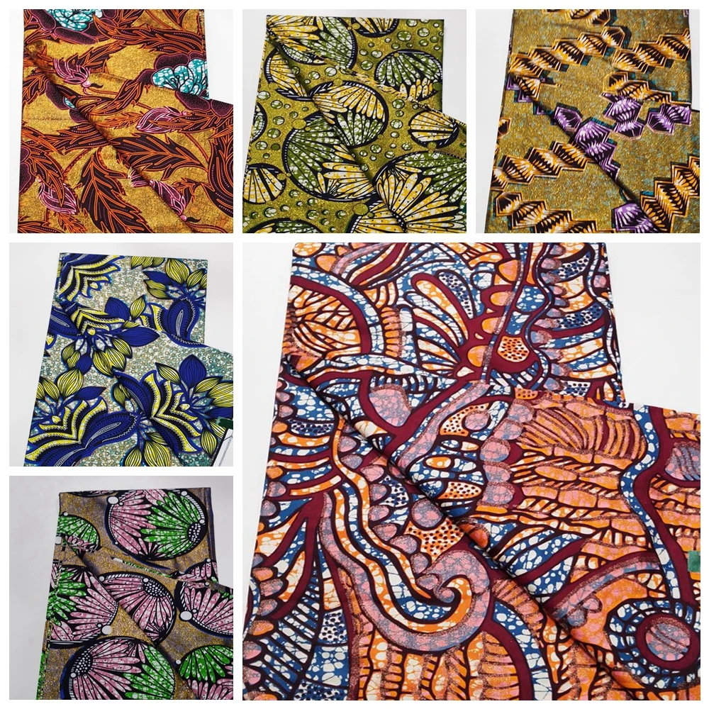 African-Wax-Fabric-Batik-Ankara-Cotton-Glitter-Glam-Grand-Material ...