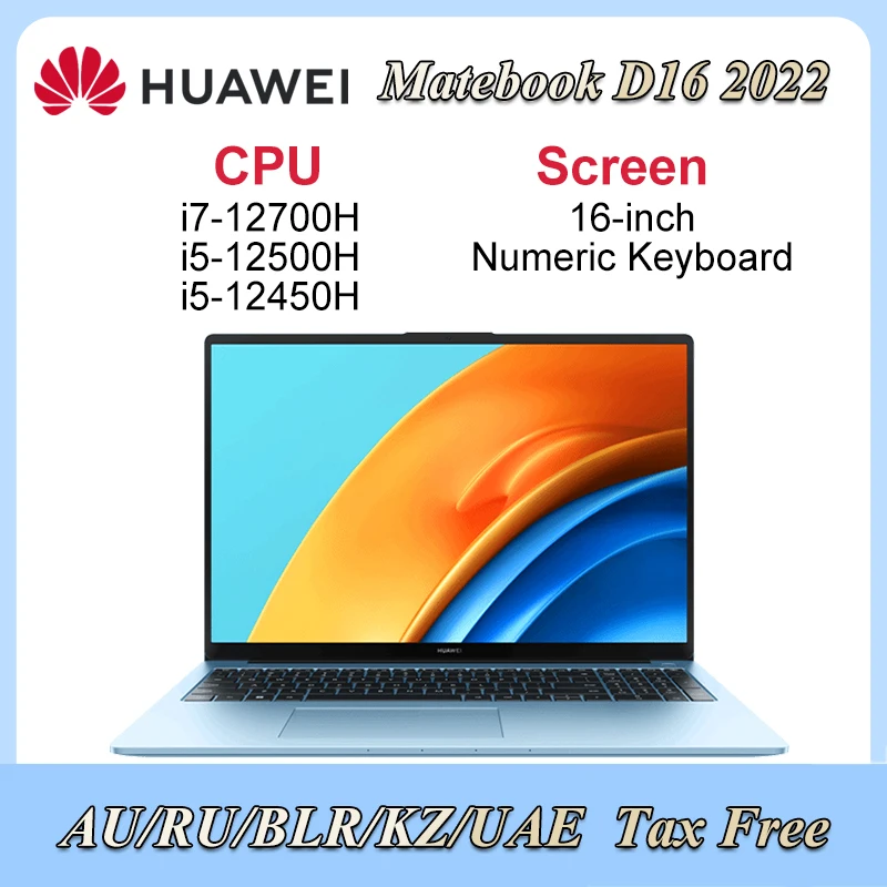 Huawei-CPU-MateBook-D16-com-teclado-num-rico-teclado-i5-12450H-i5 ...