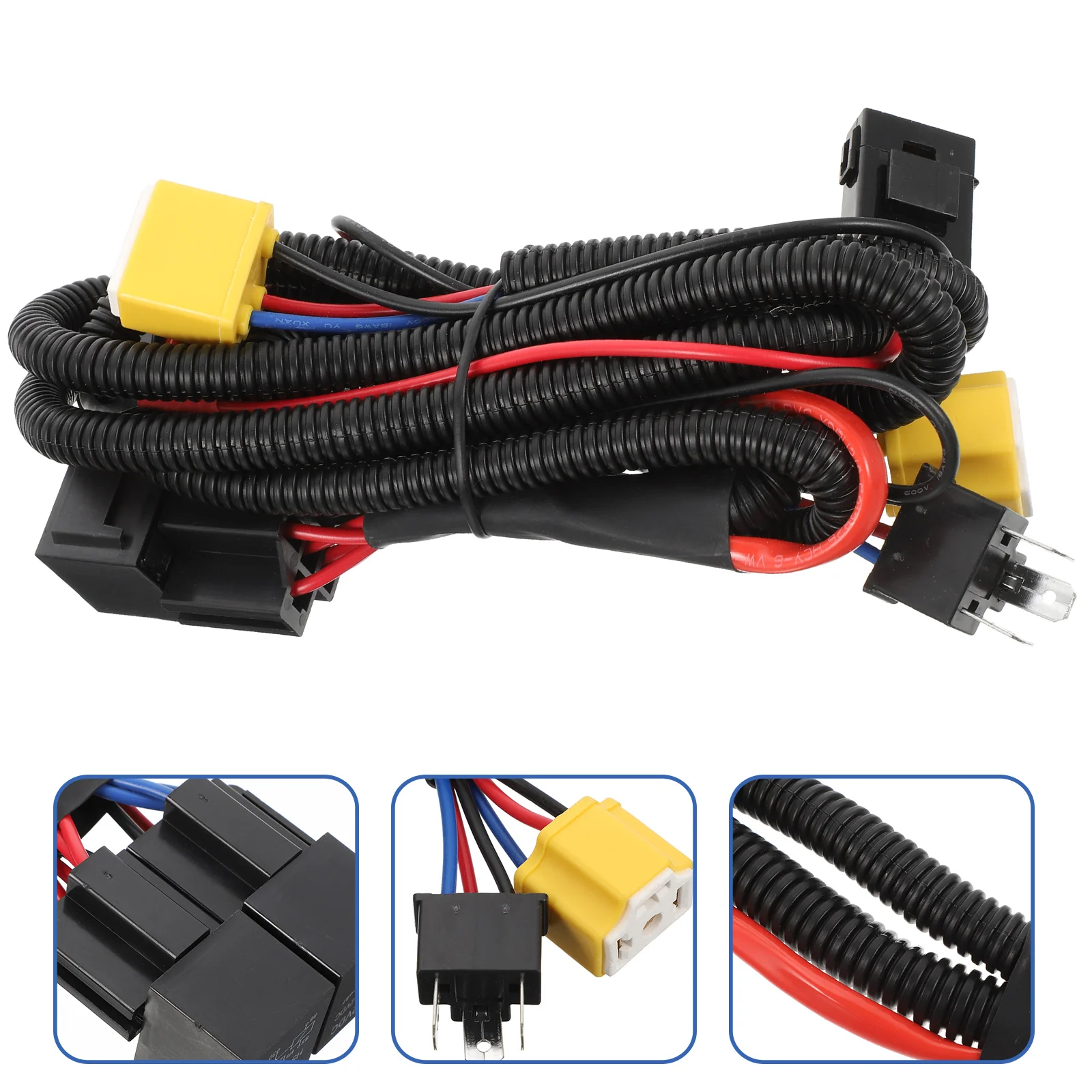 H4-Halogen-Wire-Harness-Car-Headlight-LED-Light-Brightness-Booster ...