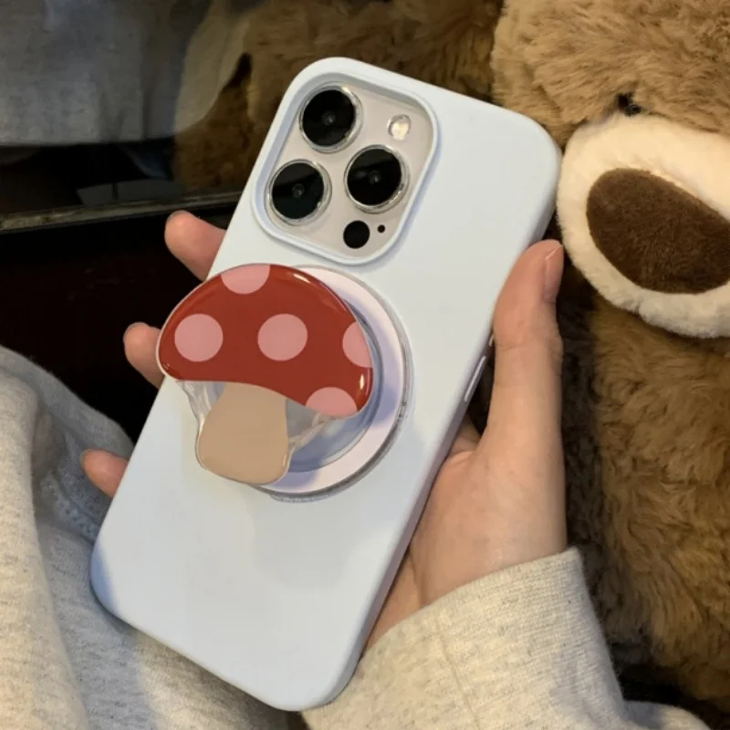 Cute Cartoon Mushroom For Magsafe Magnetic Phone Griptok Phone Holder ...