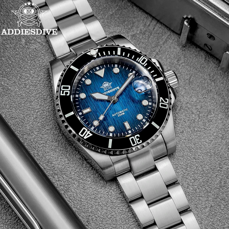 ADDIESDIVE Watch Diving New Men's Automaic Wristwatch 8215 Mechanical ...