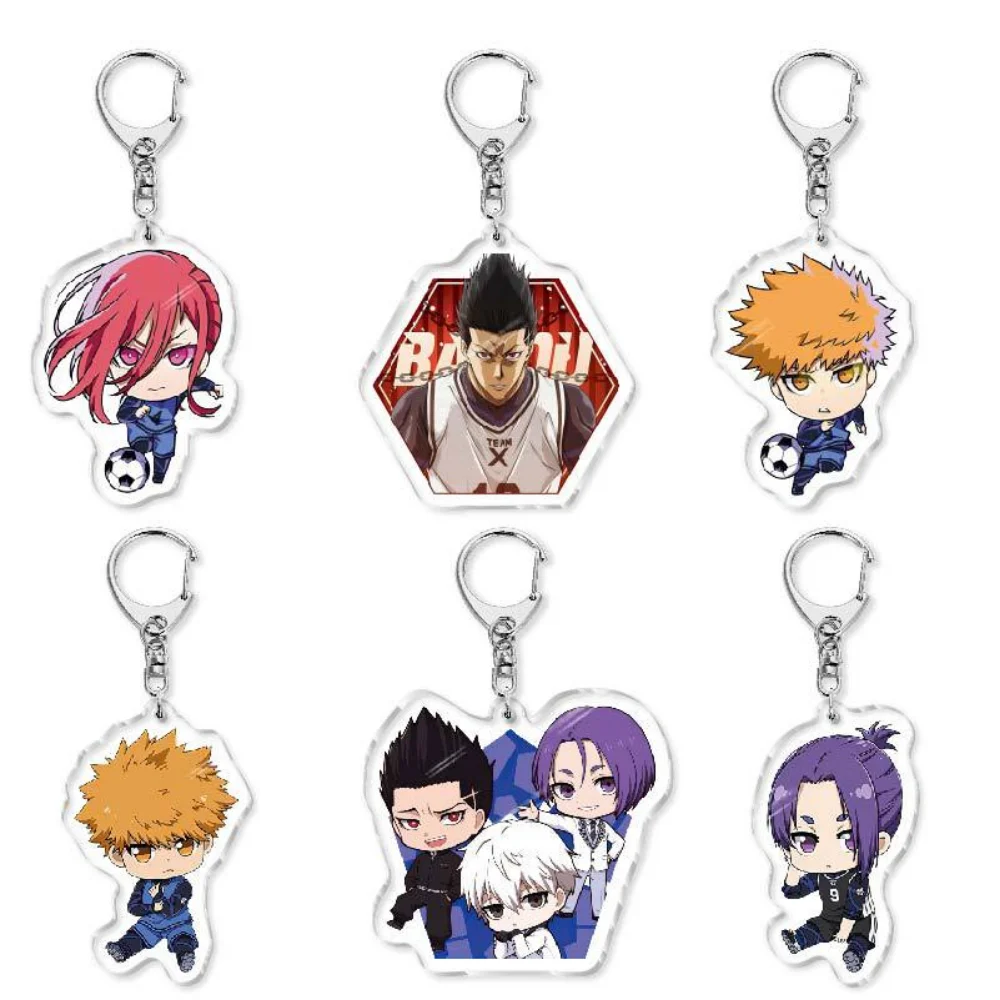 Blue Lock Anime Acrylic Keychain Isagi Yoichi Chigiri Bachira Cartoon ...