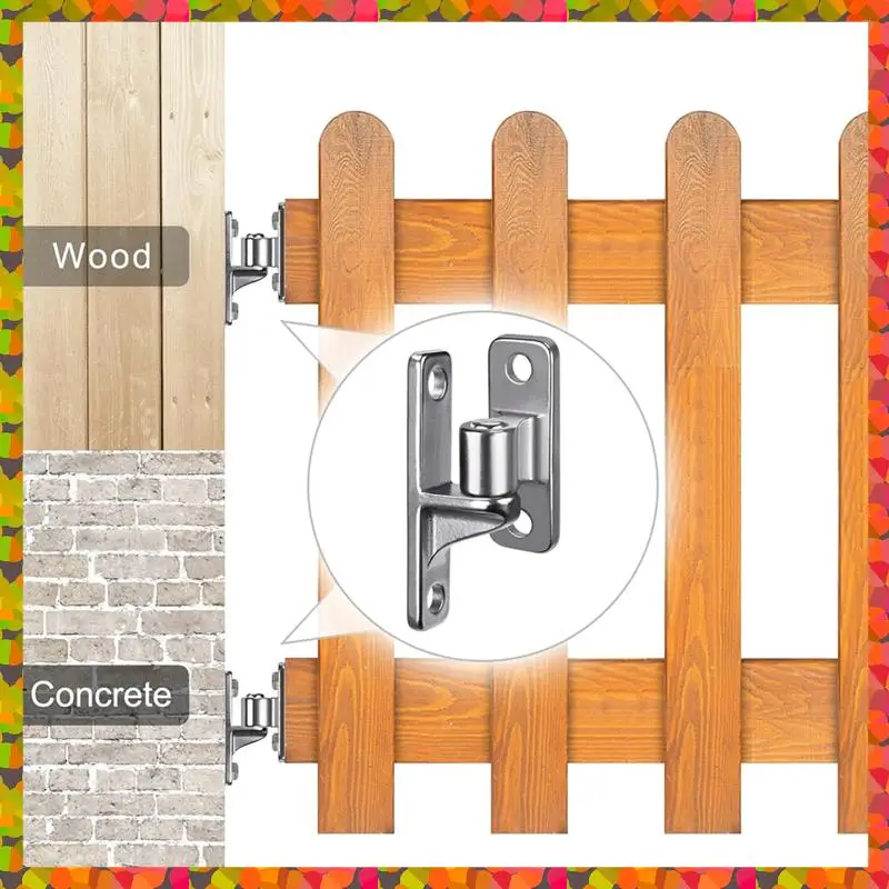 Promotion! Stainless Steel Gate Hinges, 2Set Wall Mount Gate Hinges For ...