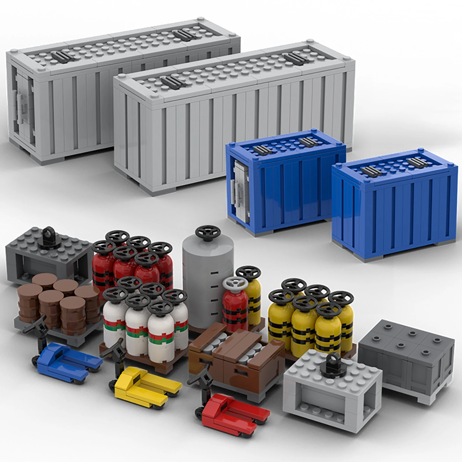 Kit de bloques de construcción de tanque de combustible MOC, barriles ...