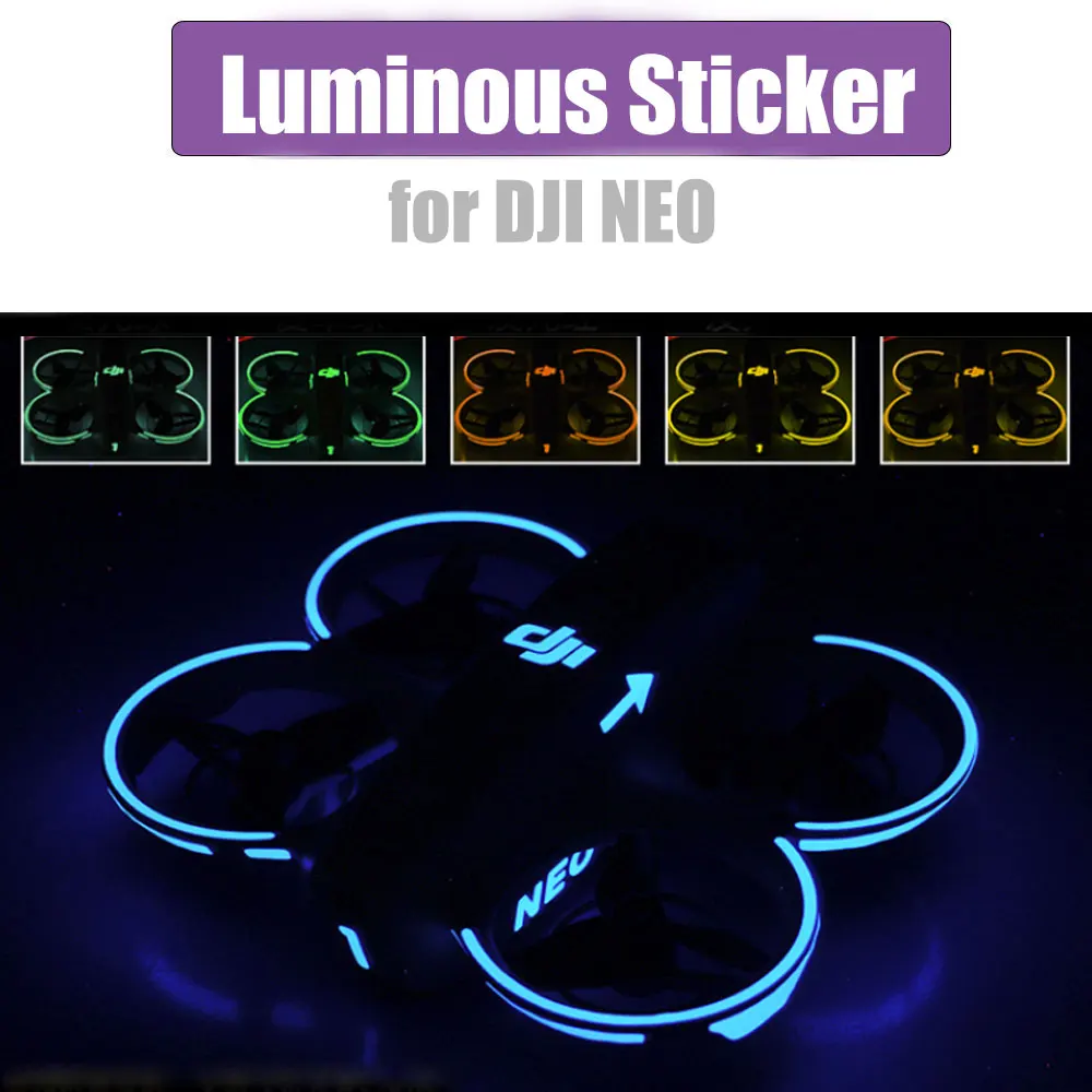 Luminous-Stickers-for-DJI-NEO-Decals-Fluorescent-Skin-Colorful-Glow-in ...
