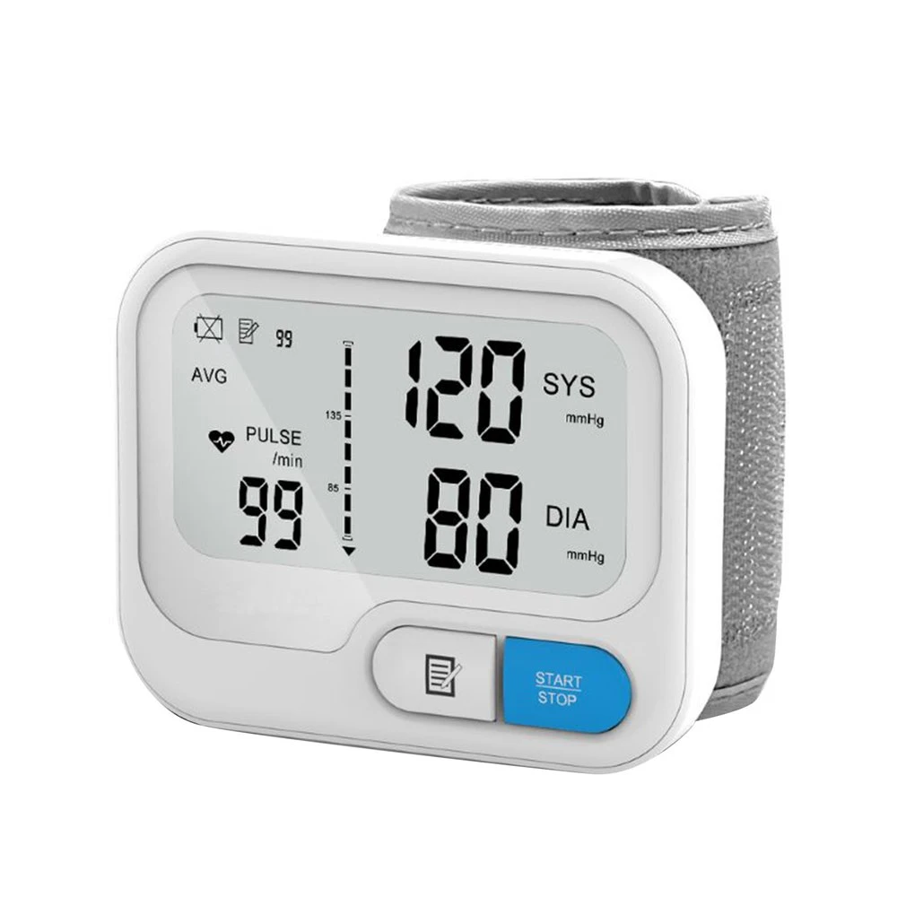 Automatic LCD Display Meter Wrist Sphygmomanometer Tensiometer Heart ...