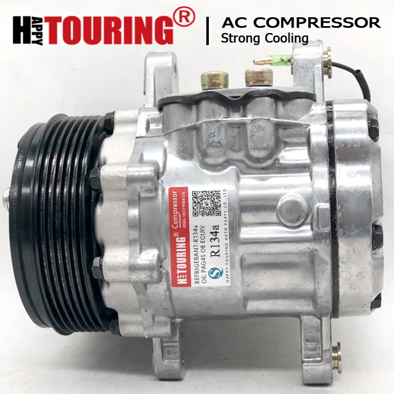 Sd7b10 Compressor 7b10 A/c Compressor W/clutch For Sanden 7176 7186 6gr ...