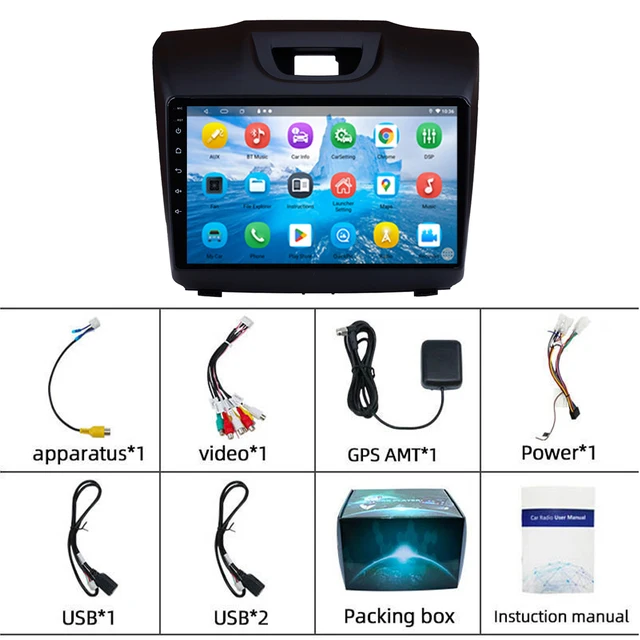 4G WiFi Car Radio For Chevrolet S10 Isuzu DMAX 2015-2018 Android 2 Din ...