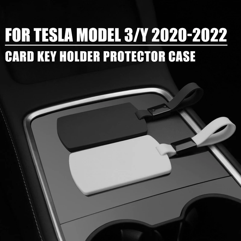 Soft-Silicone-Keychain-for-Tesla-Model-3-Model-Y-Card-Key-Holder ...