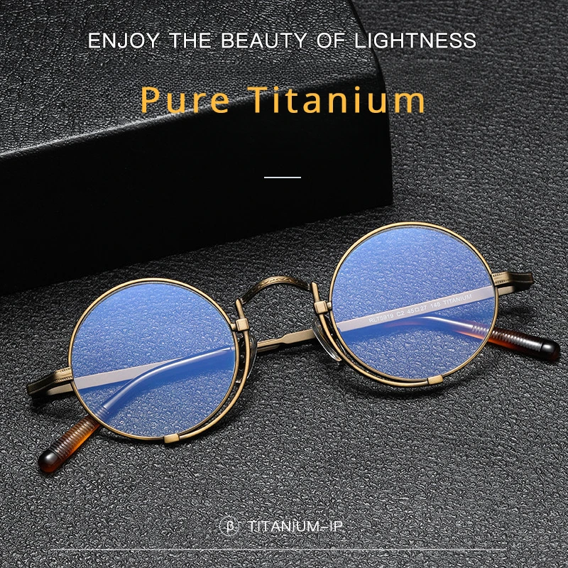 Fashion-Pure-Titanium-Optical-Retro-Eyeglass-Frames-For-Men-And-Women ...
