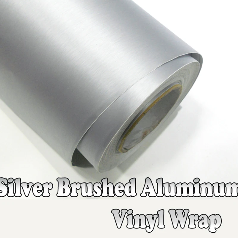 10cm-X150cm-Brushed-Aluminum-Wrap-Vinyl-Silver-Covering-Film-Sticker ...