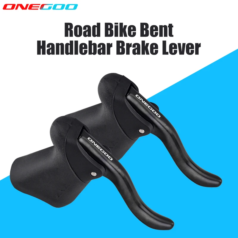 ONEGOO-Road-Bike-Bent-Handlebar-Brake-Lever-Aluminum-Alloy-Fixed-Gear ...
