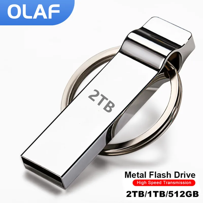 Olaf USB Flash Drive Metal Pen Drive 2TB/1TB/512G Waterproof High speed ...