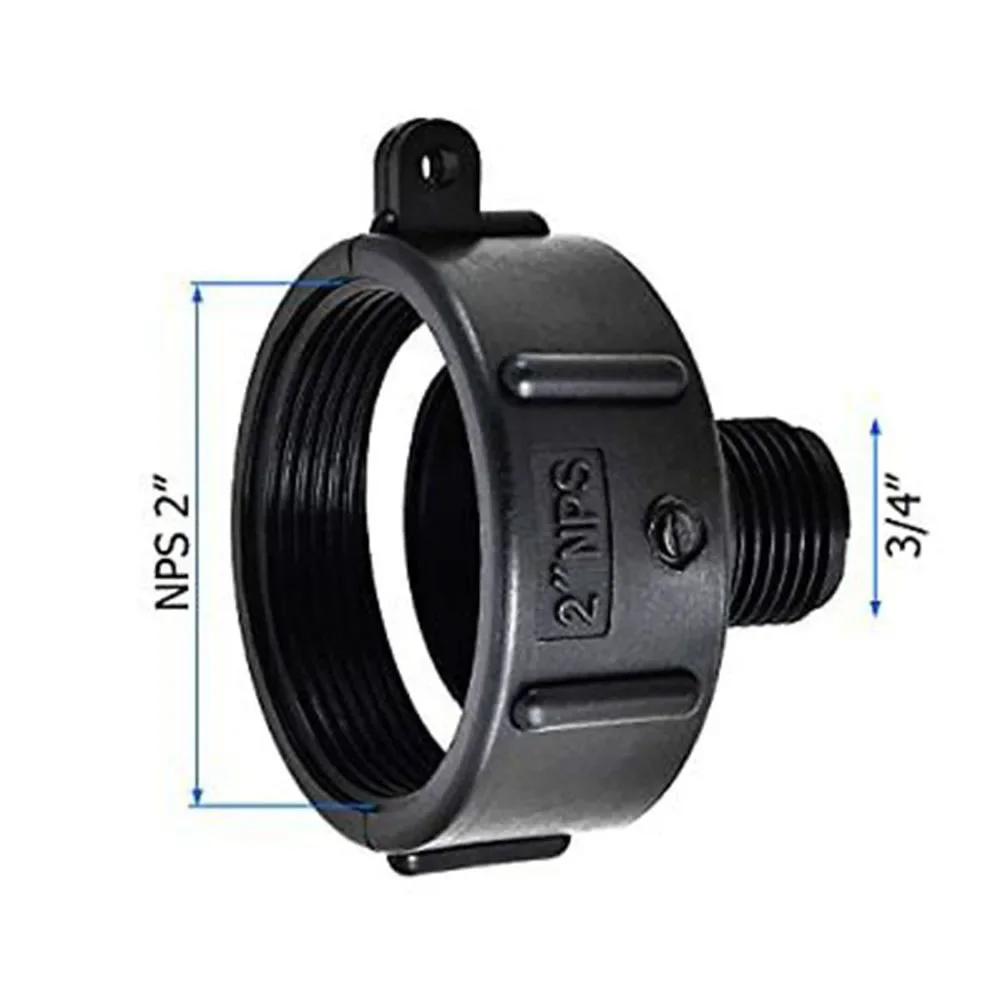 Adapter Drain Adapter Home Industry 1 Pcs Black HDPE Material IBC Tote ...
