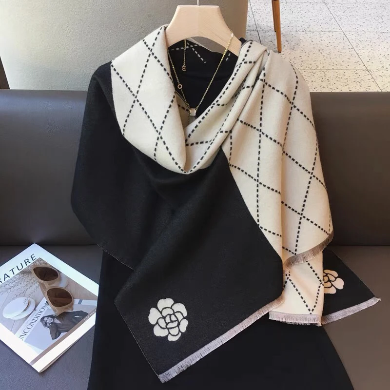 Luxury-brand-design-Winter-scarf-Women-s-cashmere-warm-cashmere-scarf ...