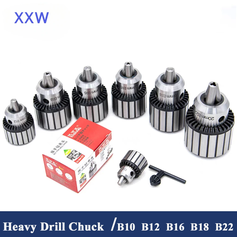 XXW Taper thread B10 B12 B16 B18 B22 drill chuck wrench rotation ...