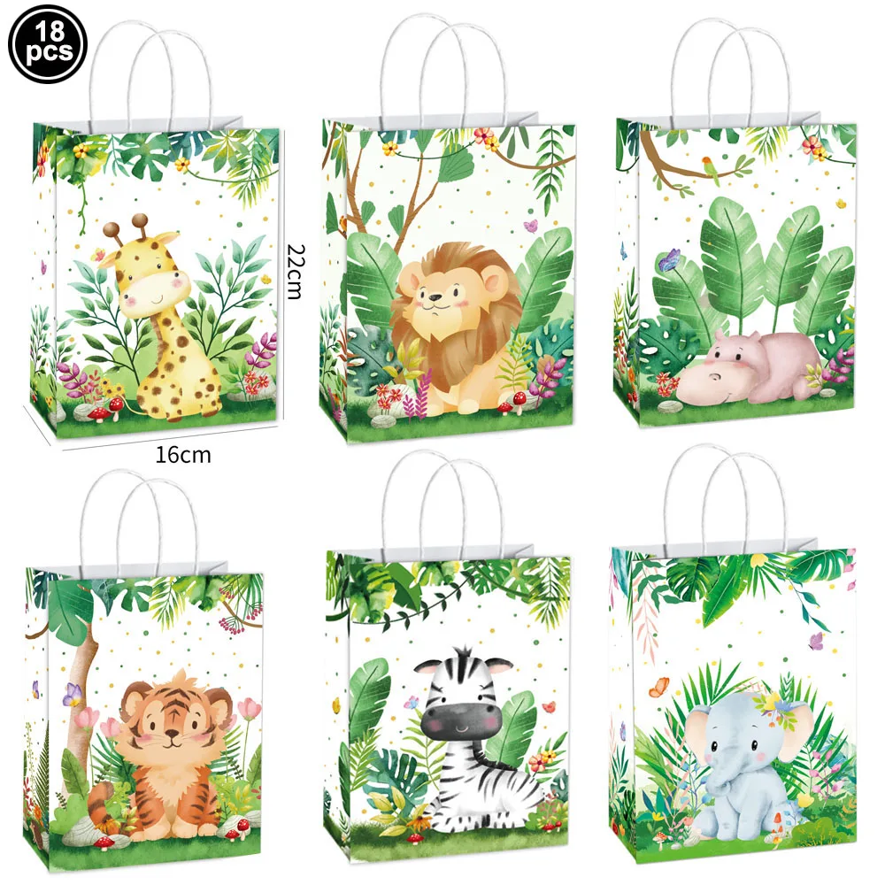 18pcs-Safari-Party-Bags-Cute-Jungle-Animals-Party-Bags-with-Handles ...