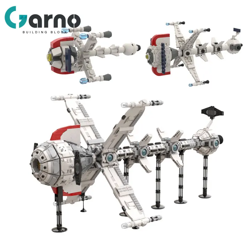 Garno 선장 미래 혜성 우주선 빌딩 블록 세트, 애니메이션 하이테크 전함 벽돌, Moc 조립 장난감, 어린이 선물 ...