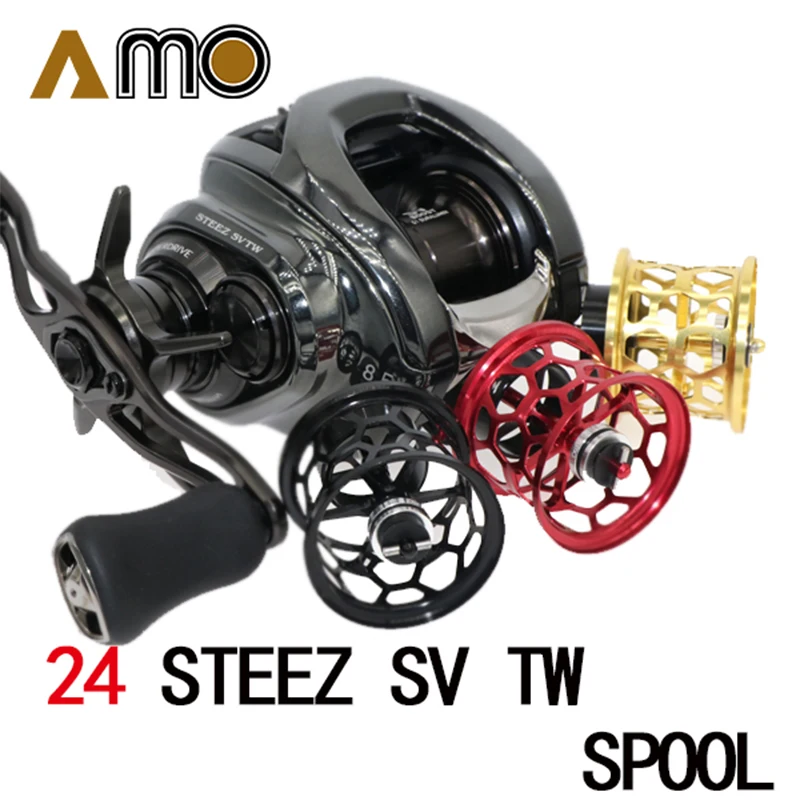 AMO-DIY-24-STEEZ-SV-CT-Micro-Spool-Fishing-Spool-Weight-4-4-grams-with ...