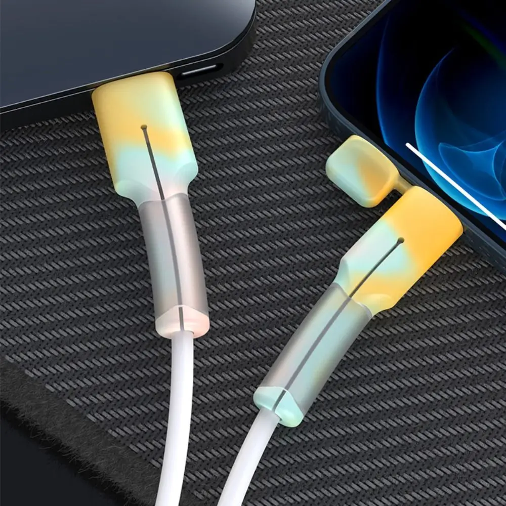 Type C Charger Cable Protector New Cable Protector Soft Silicone Cover ...
